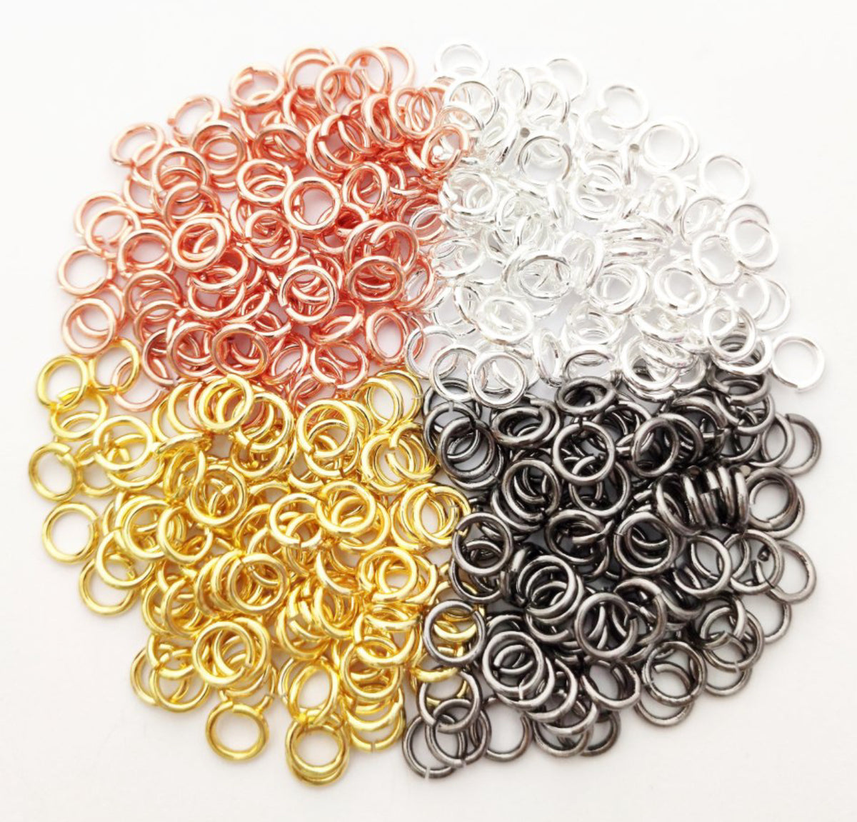 Jump Rings 8mm/each 100pcs – Divine Charms Beads and More